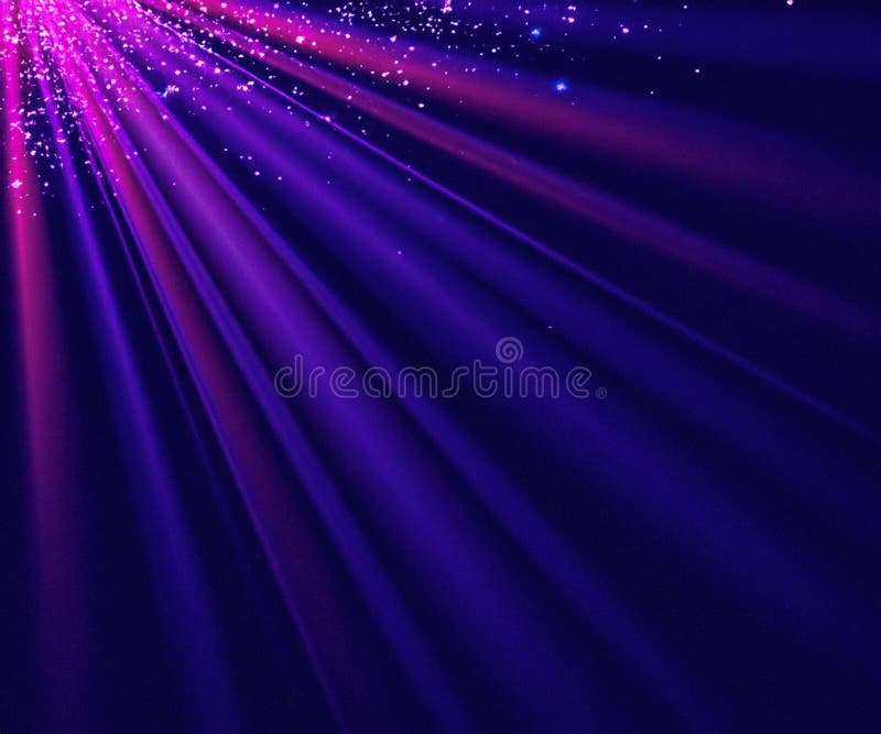 Purple Rays and Pink Light Beame with Glitter Light Stock Illustration ...