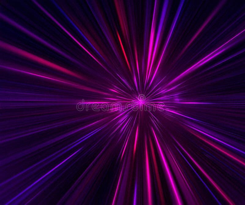 Purple Rays and Pink Light Beame with Glitter Light Stock Illustration ...