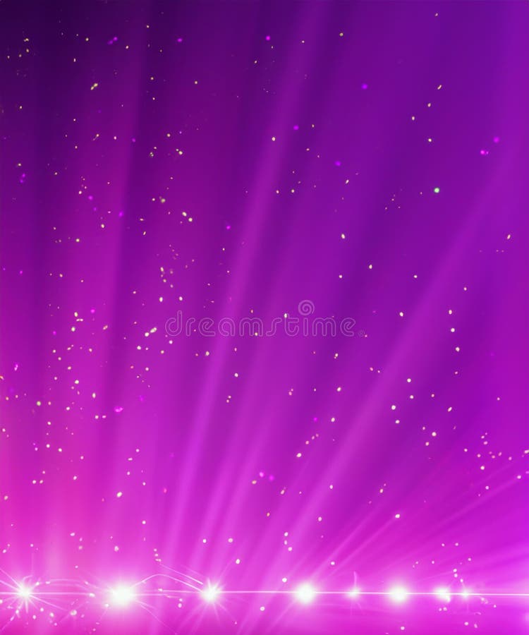 Purple Rays and Pink Light Beame with Glitter Light. Generative AI ...