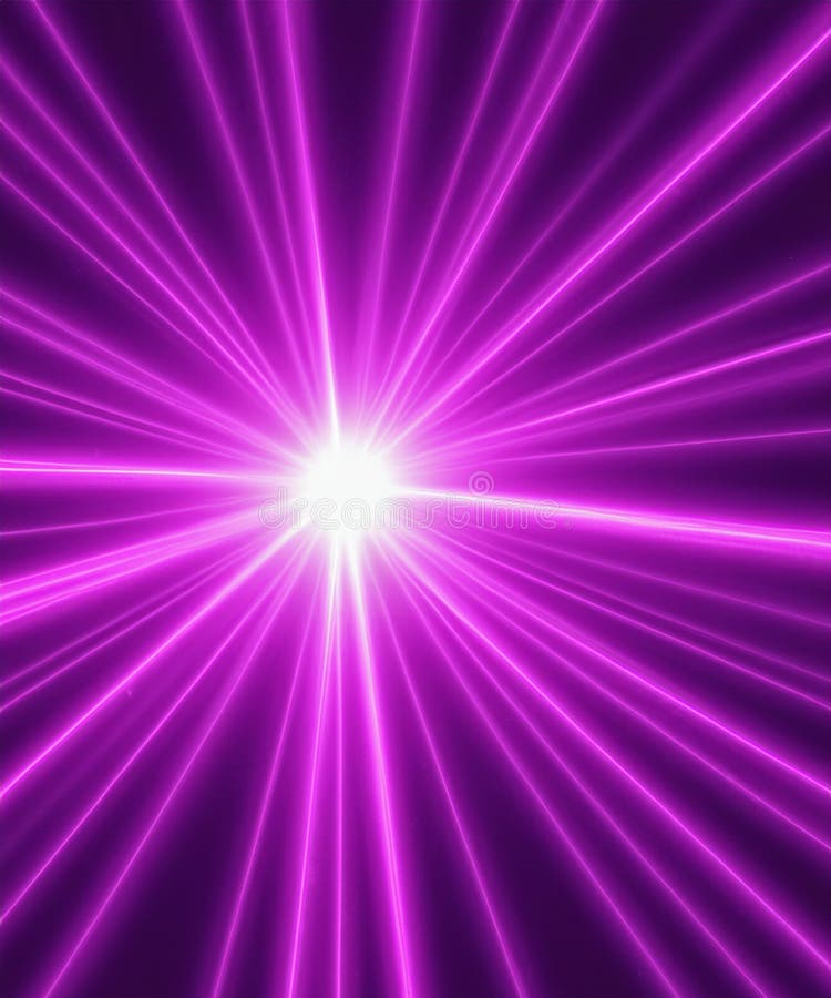 Purple Rays and Pink Light Beame with Glitter Light. Generative AI ...