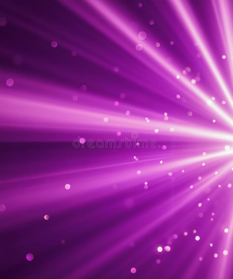 Purple Rays and Pink Light Beame with Glitter Light. Generative AI ...