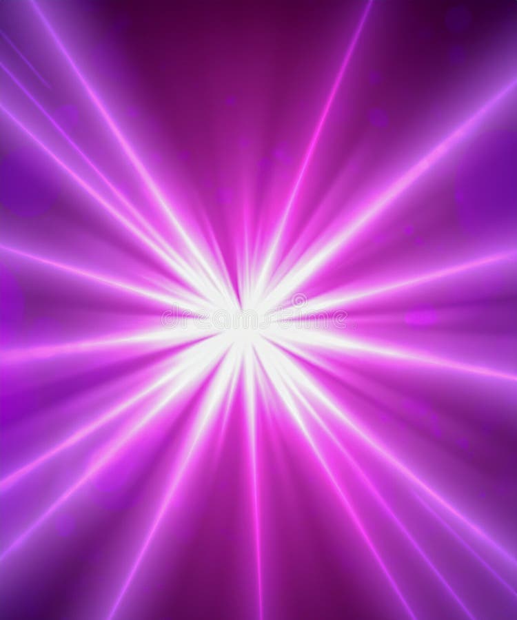 Purple Rays and Pink Light Beame with Glitter Light. Generative AI ...