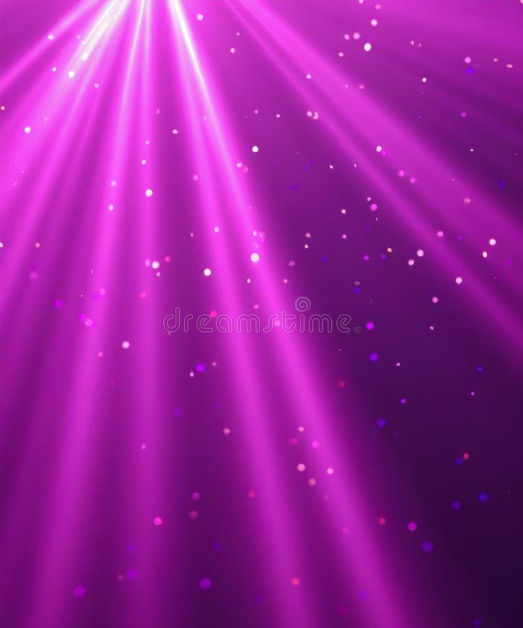 Purple Rays and Pink Light Beame with Glitter Light. Generative AI ...