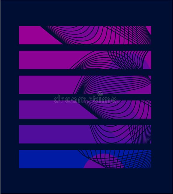 Purple Rectangle with Lines Stock Illustration - Illustration of center ...