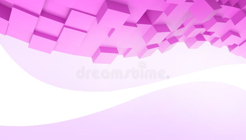 Purple Rectangular Box that Toggles Randomly in Modern Art Minimal and ...