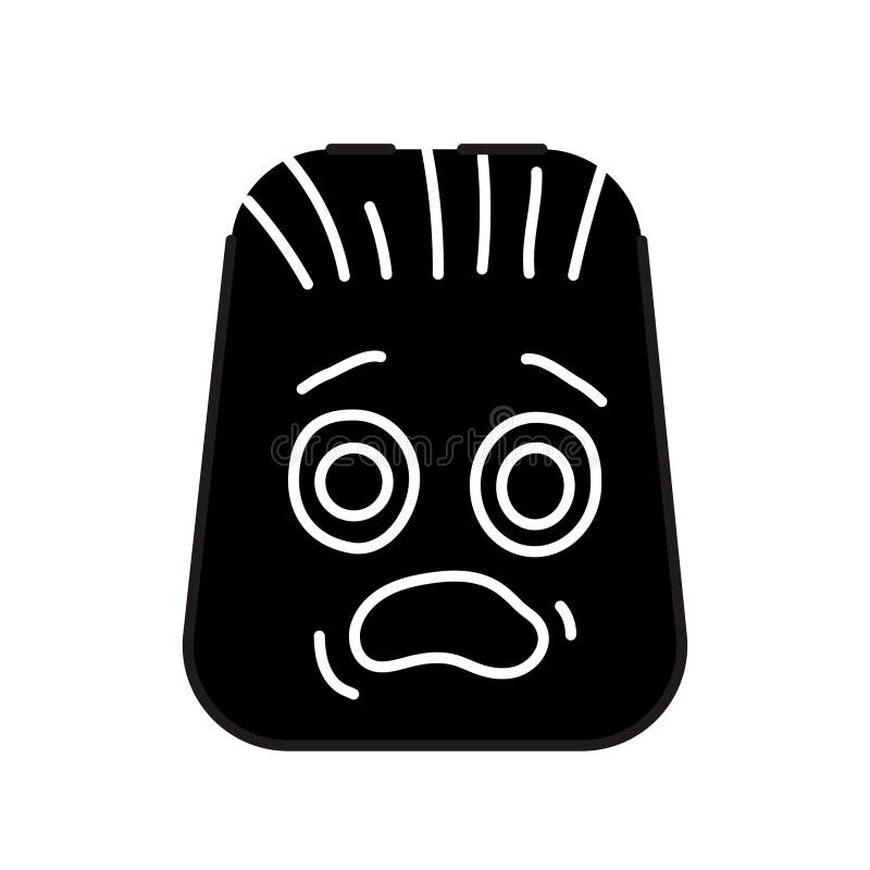 Rectangular Sticker Scared Face Stock Illustrations – 6 Rectangular ...