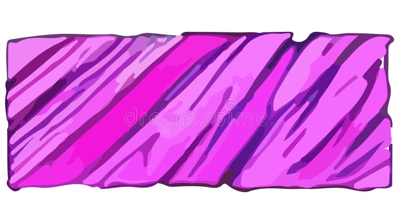 Purple Rectangular Shape with Diagonal Brush Strokes in Grunge Style ...