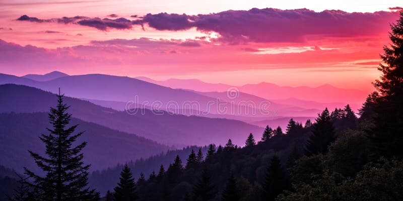 Purple Red Deep Gradient Background Stock Illustration - Illustration ...