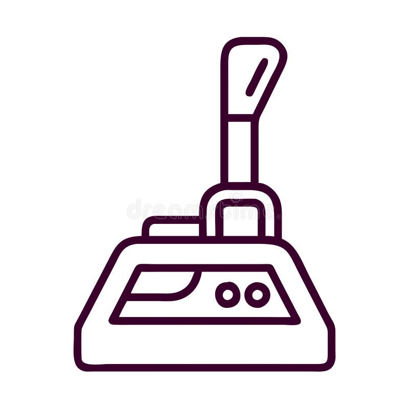 A Purple Remote Control with a Black Handle Stock Illustration ...