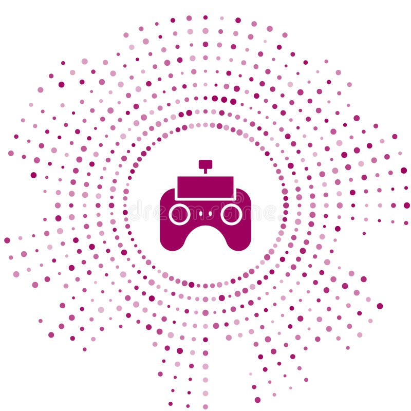 Purple Remote Control Icon Isolated on White Background. Abstract ...