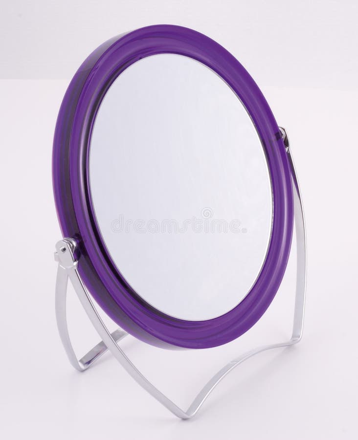 Purple Resin framed mirror stock photo. Image of reflection - 11034478
