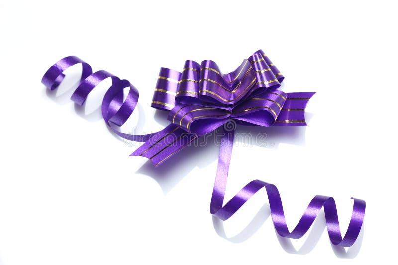 Cut purple ribbon stock image. Image of concept, inauguration - 40140087