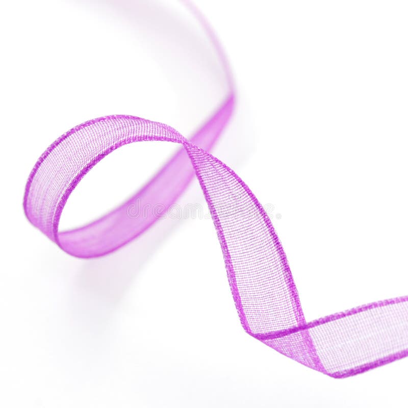 Purple ribbon stock image. Image of swirl, isolated, wrapping - 543421