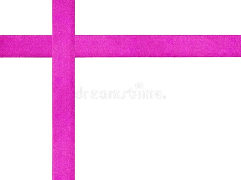 Purple Ribbon Cross Template Isolated Stock Image - Image of closeup ...