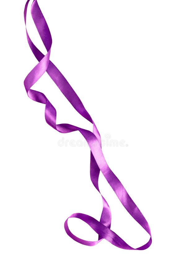 Cut purple ribbon stock image. Image of concept, inauguration - 40140087