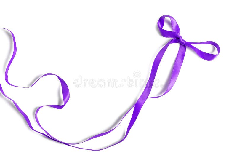 Cut purple ribbon stock image. Image of concept, inauguration - 40140087