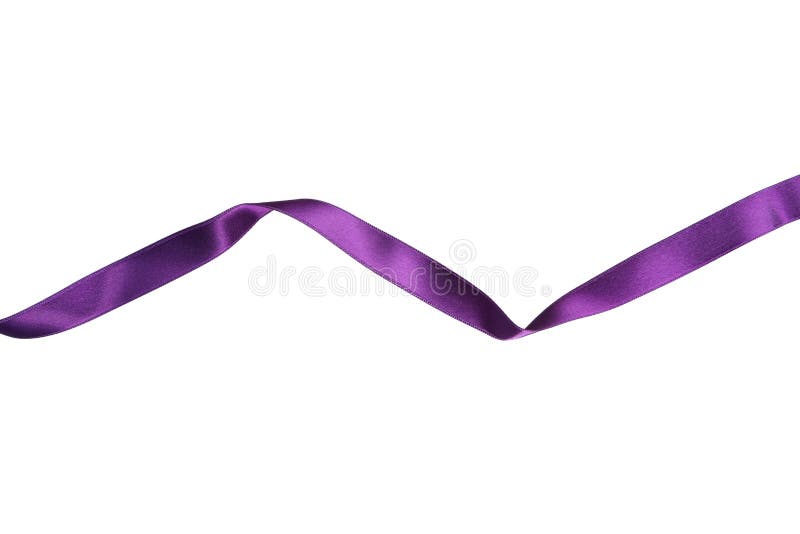 Purple ribbon stock photo. Image of closeup, isolated - 125451712