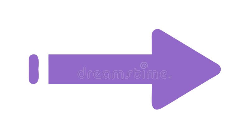 Purple Right Arrow: Direction Indicator Symbol Vector, Vector Design ...