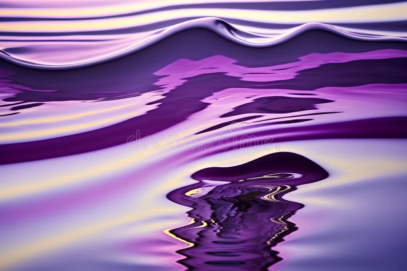 Purple Rippled Water Surface with Ripples in it. Stock Illustration ...