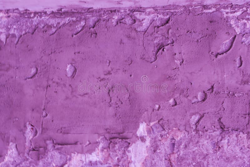 Purple Rough Wall of the House As a Close-up Background. Stock Image ...