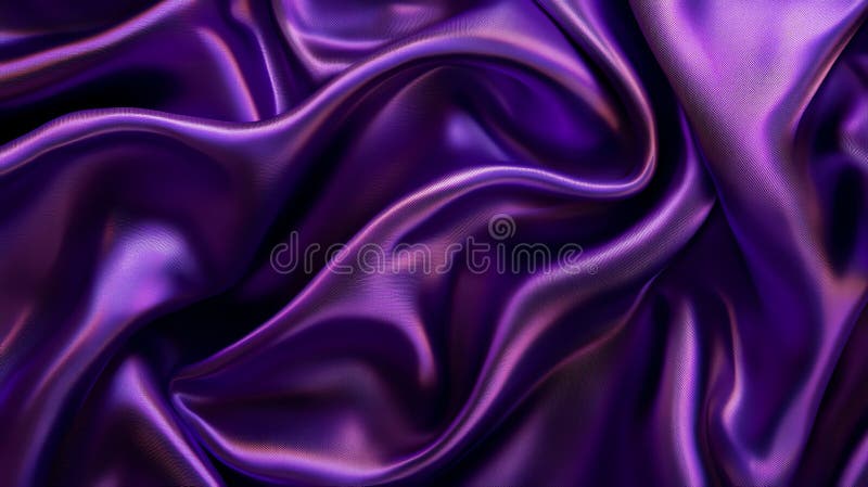 Purple Satin Backdrop with Smooth, Flowing Curves and a Luxurious ...