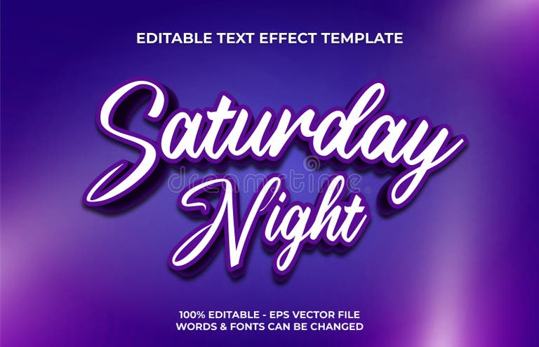 Editable Effect Font Night Stock Illustrations – 1,859 Editable Effect Font Night Stock ...