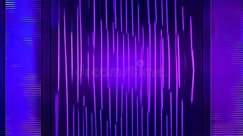 A Glitchy, Static-filled TV Screen with a Purple and Black Color Scheme ...