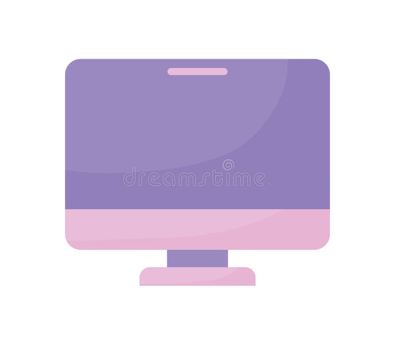 Purple computer screen stock vector. Illustration of design - 233101556