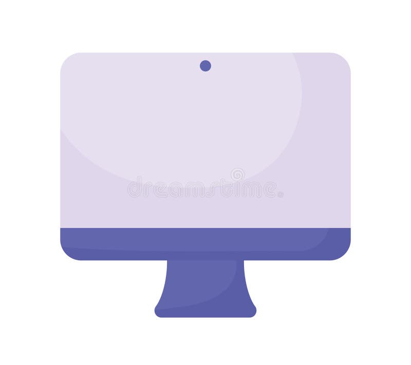 Purple screen monitor stock illustration. Illustration of computer ...