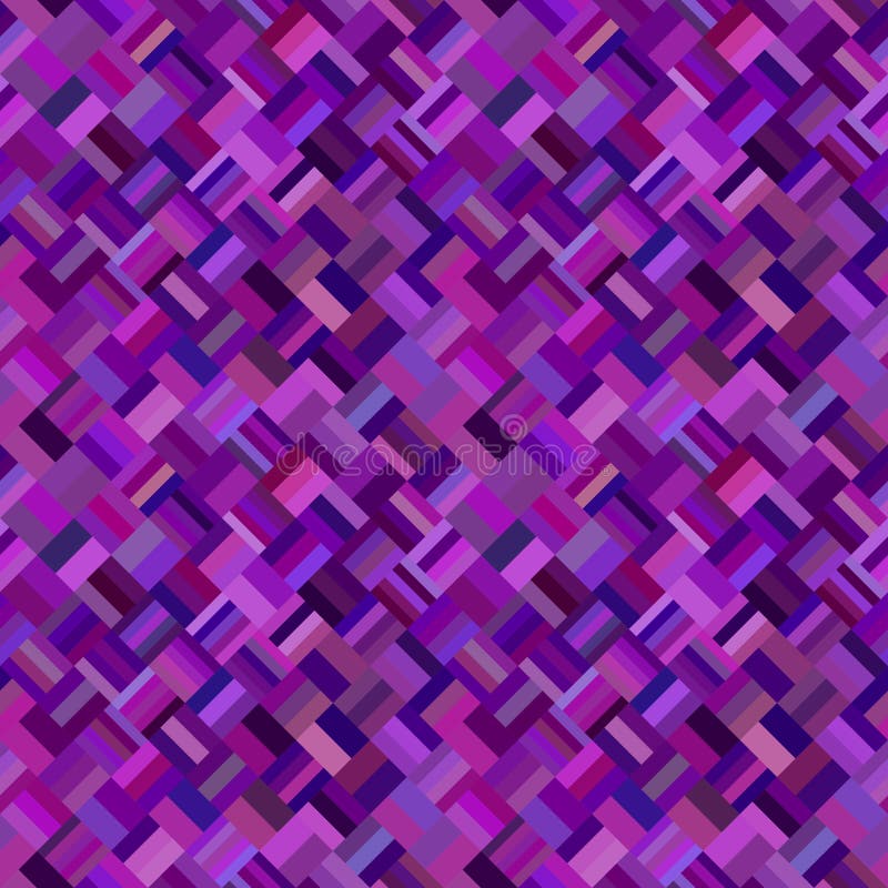 Purple Seamless Diagonal Rectangle Pattern - Vector Tile Mosaic ...