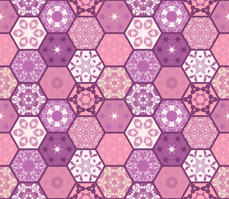 Patchwork Quilt Seamless Pattern Stock Vector - Illustration of crafts, handicraft: 16069697