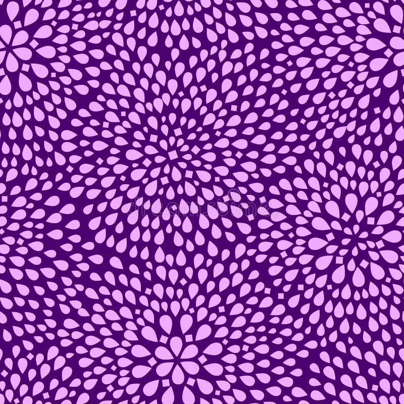 Purple Seamless Pattern with Abstract Floral Texture Stock Illustration ...