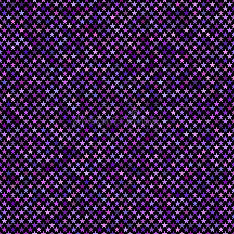 Purple Seamless Pentagram Star Pattern Background Stock Vector ...