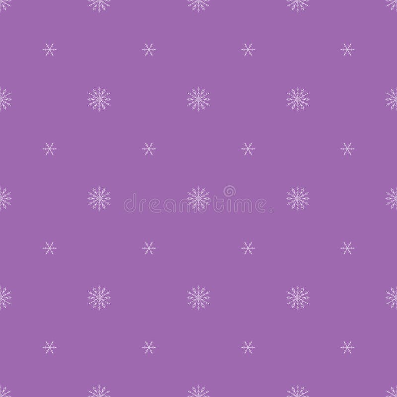 Purple Seamless Snowflake Pattern Stock Vector - Illustration of ...