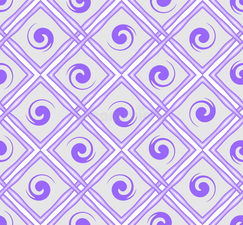 Purple Seamless Tile with Rhombus Pattern Stock Vector - Illustration ...