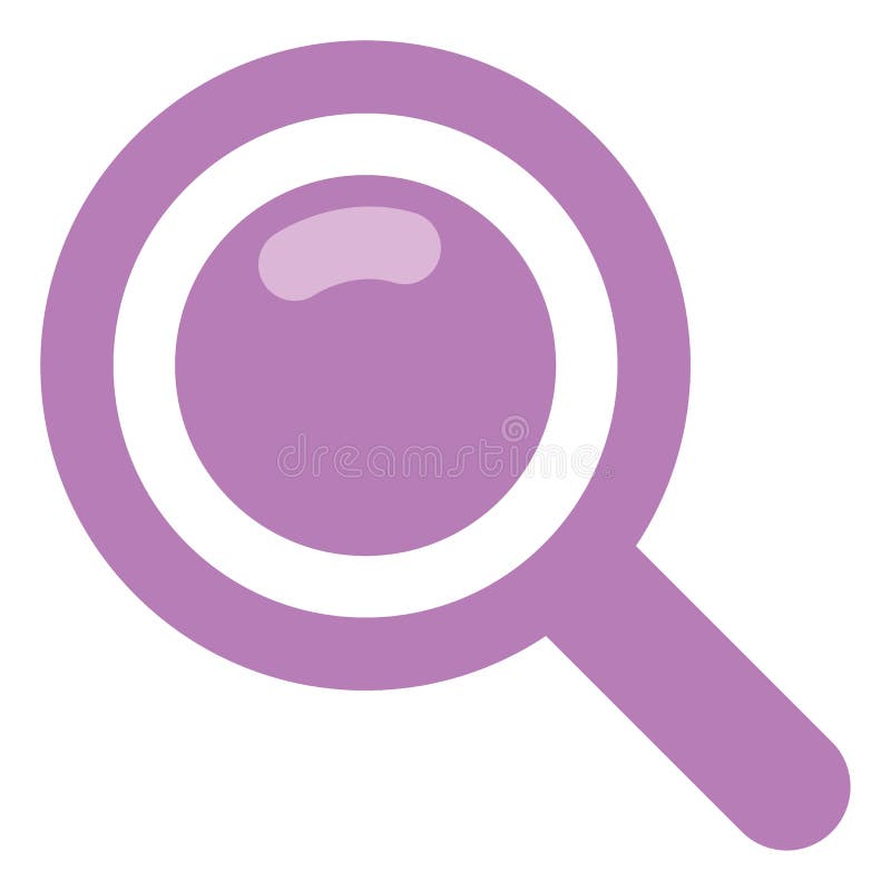 Search Box with a Magnifier, with a Play Button Stock Illustration ...