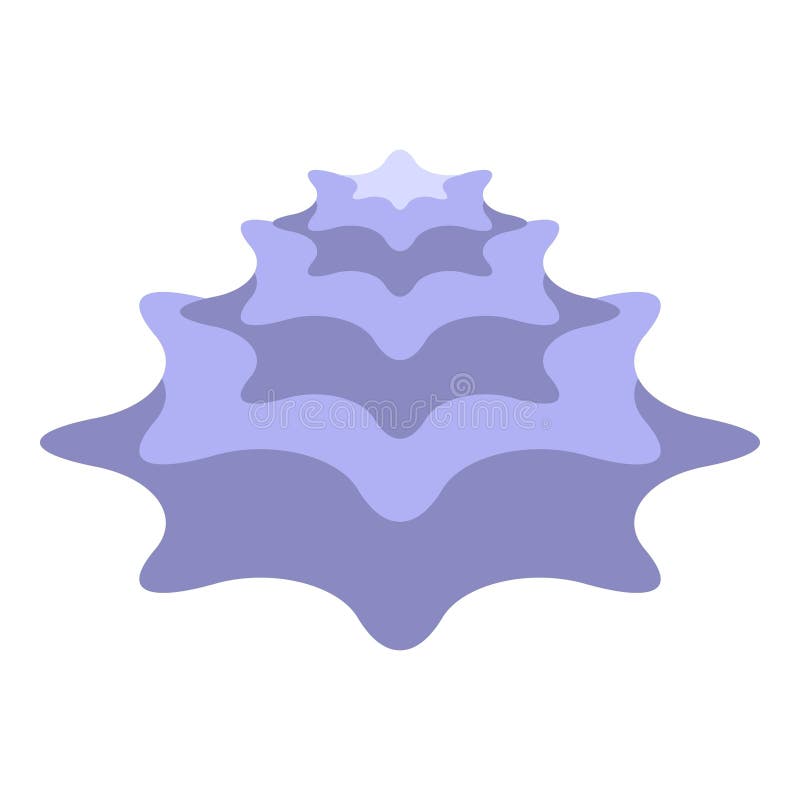 Purple Seashell Showing Abstract Wavy Pattern Design Stock Vector ...