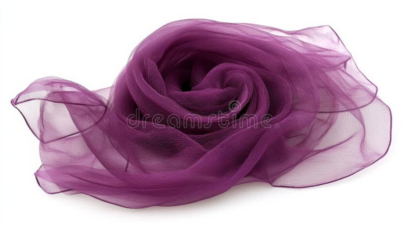 Purple Sheer Fabric Drape, Silk Scarf Texture, Fashion Accessory Sheer ...