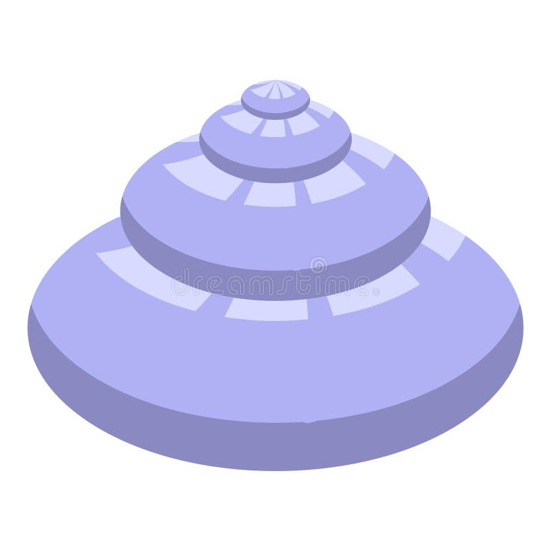 Purple Shell Lying with Spiral Structure Visible Stock Vector ...