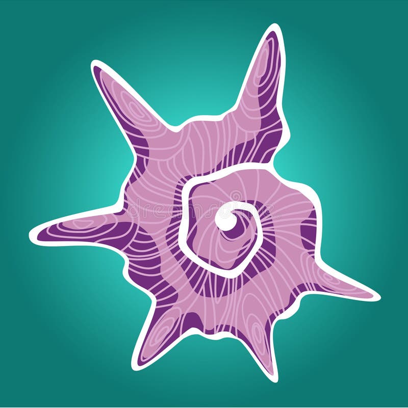 Seashell Pink Purple Stock Illustrations – 744 Seashell Pink Purple ...