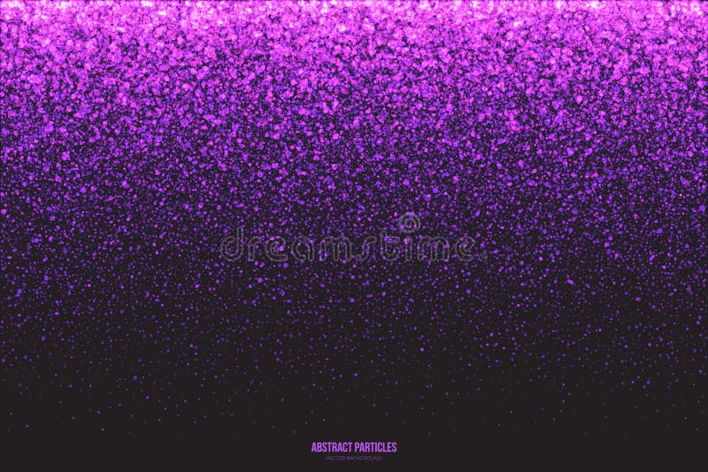 Purple Shimmer Glowing Round Particles Vector Background Stock Vector ...