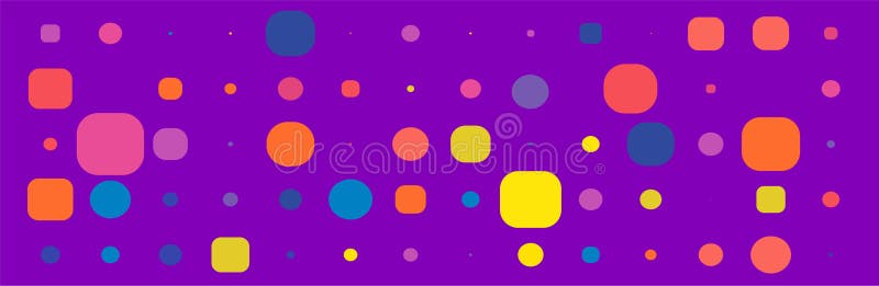Purple Simple BG with Colorful Square Elements Stock Vector ...