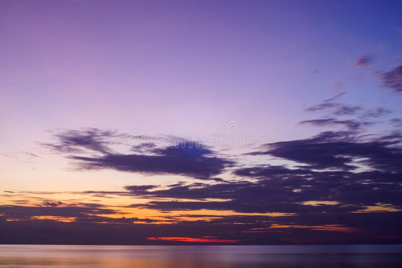 The Purple Skies at Bali Beach Stock Image - Image of purple, wave ...
