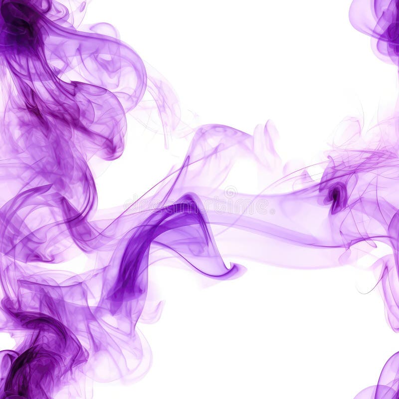 Purple Smoke on White Background. Seamless Background. Generative AI ...