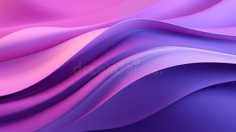 Purple Smooth Waves of Liquid Abstract Background. Bright Glossy ...