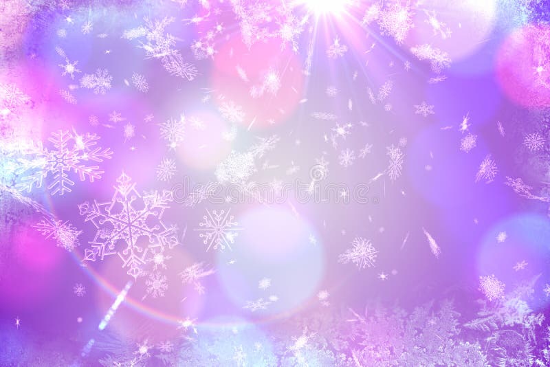 Purple Snow Flake Pattern Design Stock Illustration - Illustration of ...