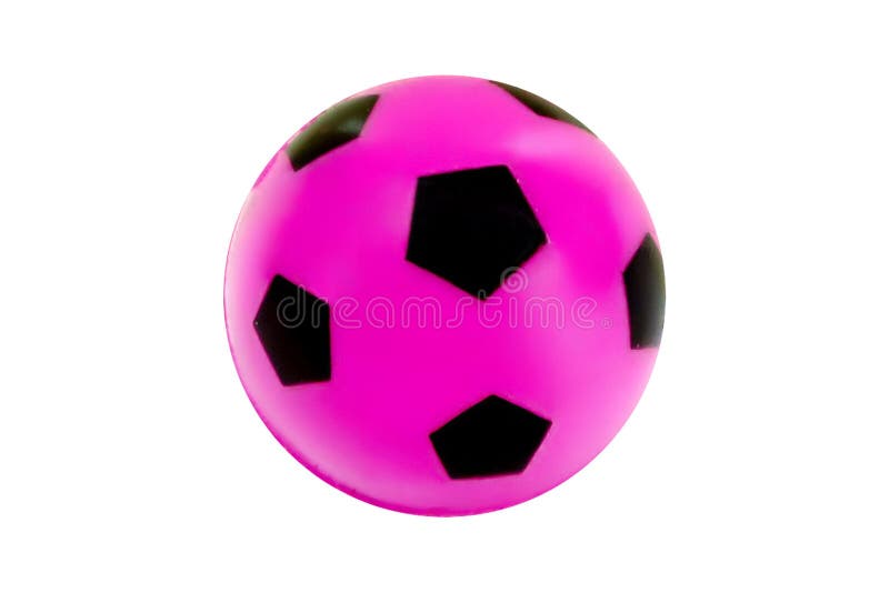 Purple Soccer Ball, on a White Background, Isolated Stock Photo - Image ...