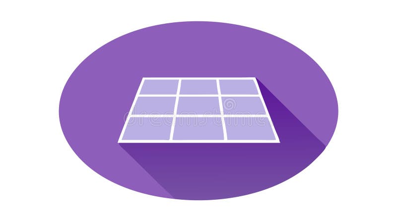 Purple Solar Panel Array Icon, Indicating Solar Power Systems , Vector ...