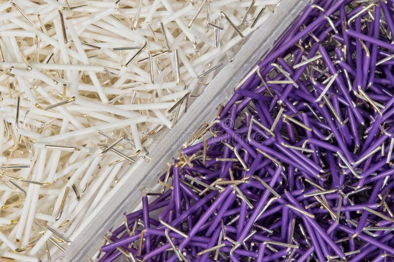 Purple Solderless Breadboard U-Shape Jumper Cable Wires. Stock Image ...