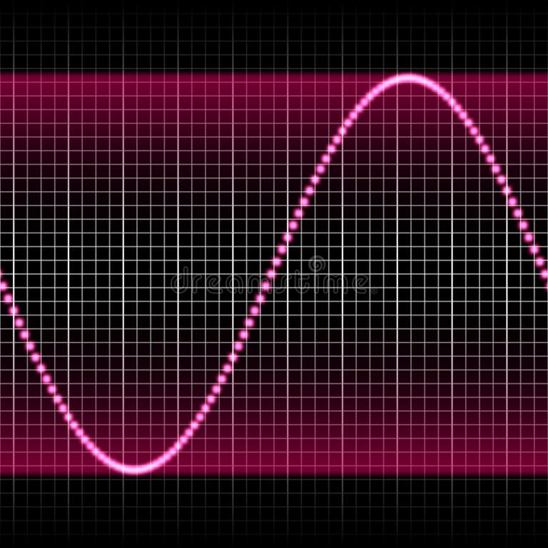 Purple soundwave stock illustration. Illustration of glow - 7454761